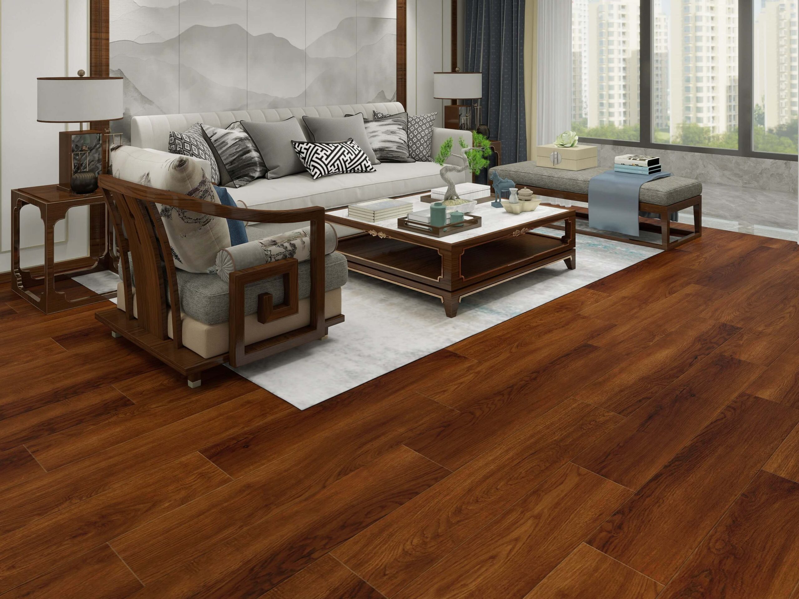 Classic Walnut - 10 Planks (24 sq.ft) - GFLOOR